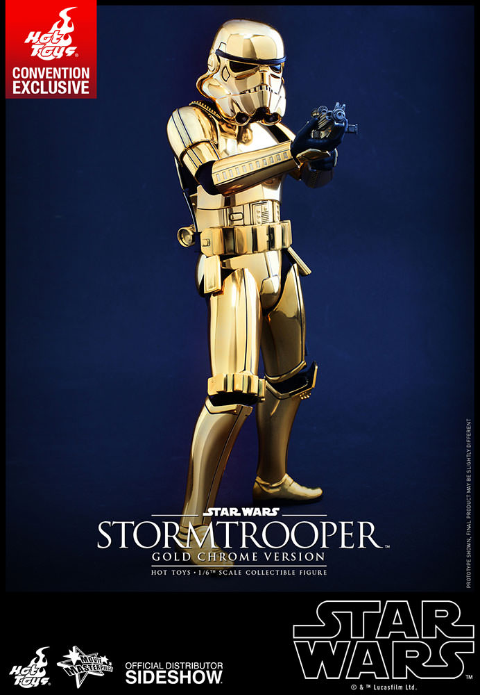 Stormtrooper Gold Chrome Version Sixth Scale Figure by Hot Toys